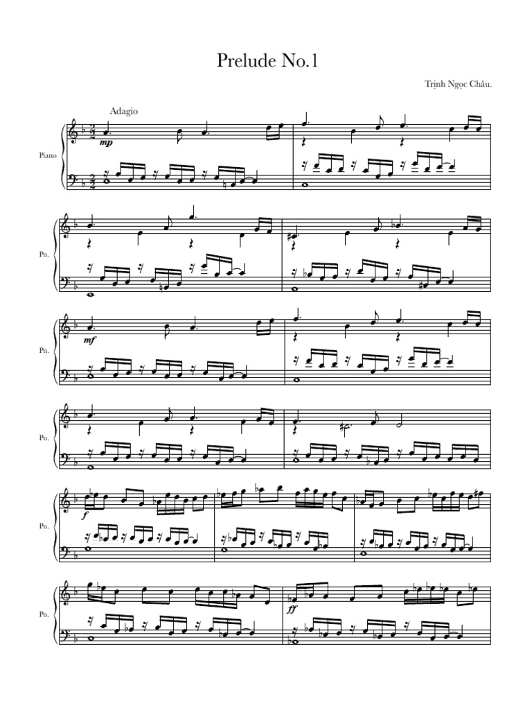 Prelude No. 1 | PDF