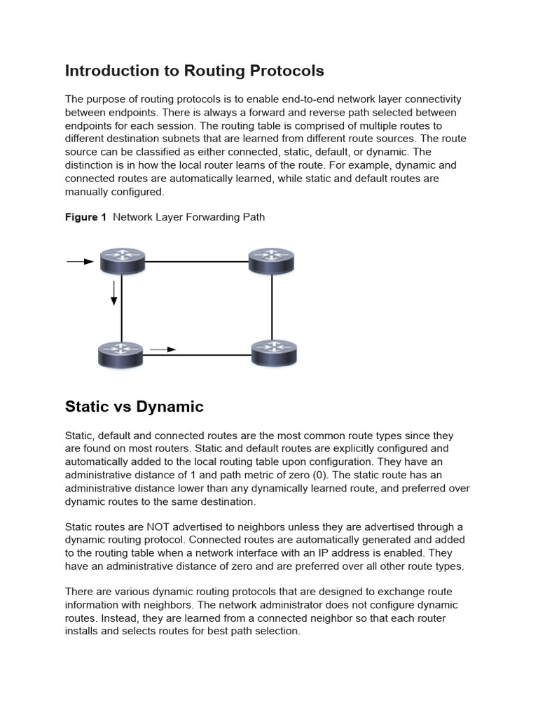 Introduction to Routing Protocols | PDF | Routing | Network Architecture Introduction to Routing Protocols | PDF | Routing | Network Architecture
