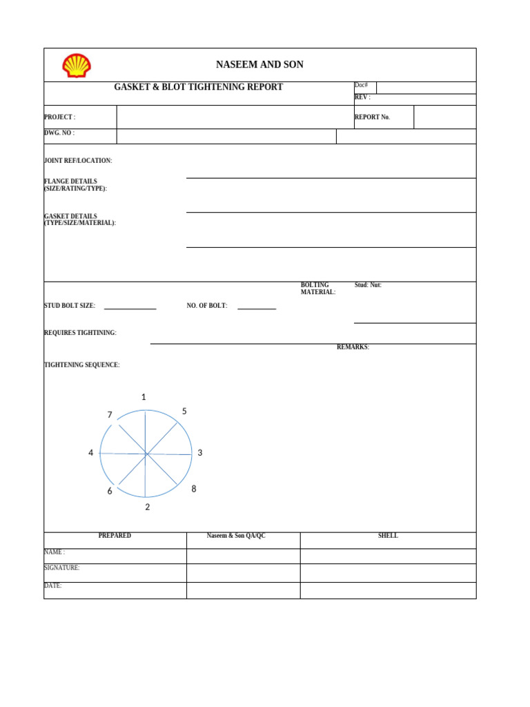 Pm-qa_qc-frm-6 Bolt Torque Report for Print 2 (1) | PDF
