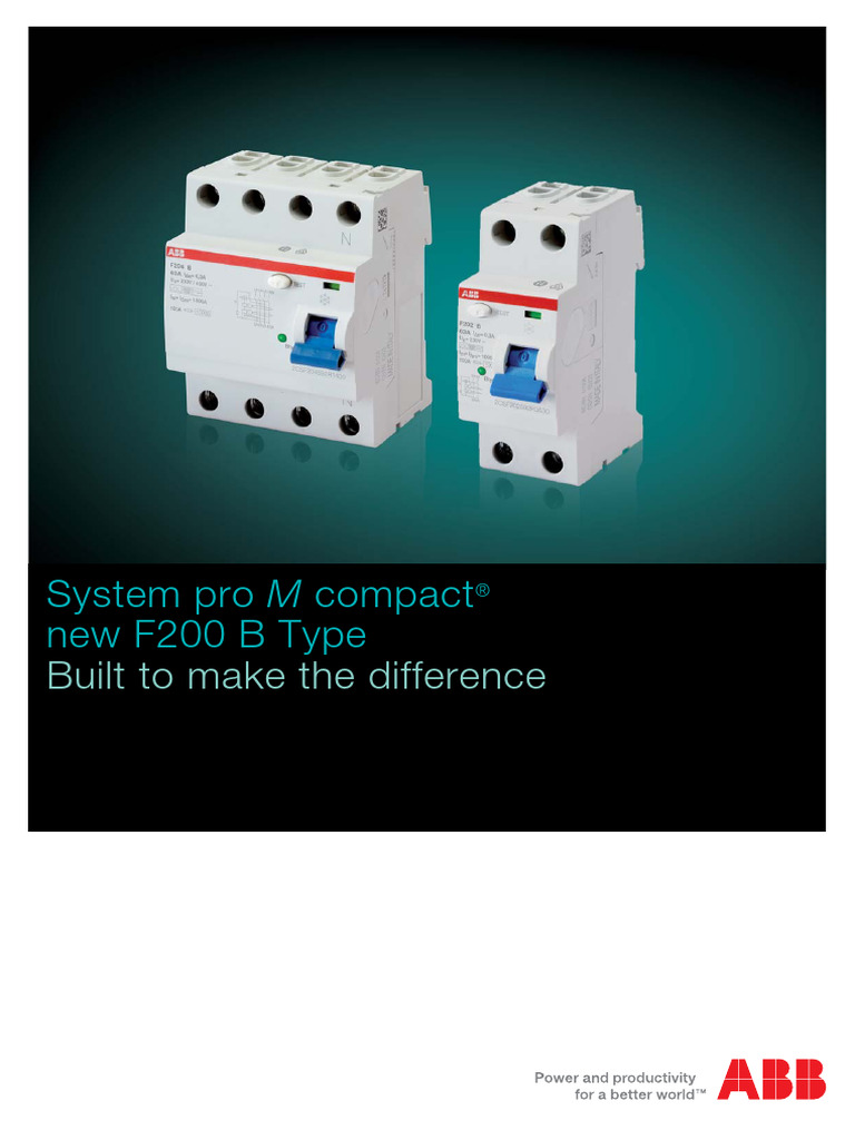 RCCB 2CSC423015B0202 F200 - B - Type - EN | PDF | Alternating Current ...