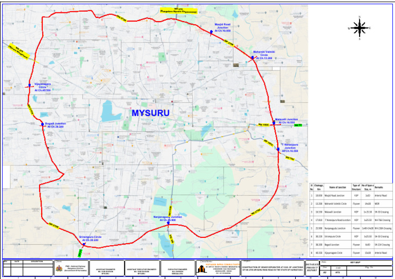 Mysuru Peripheral Ring Road Map | PDF | Bangalore | Transport ...