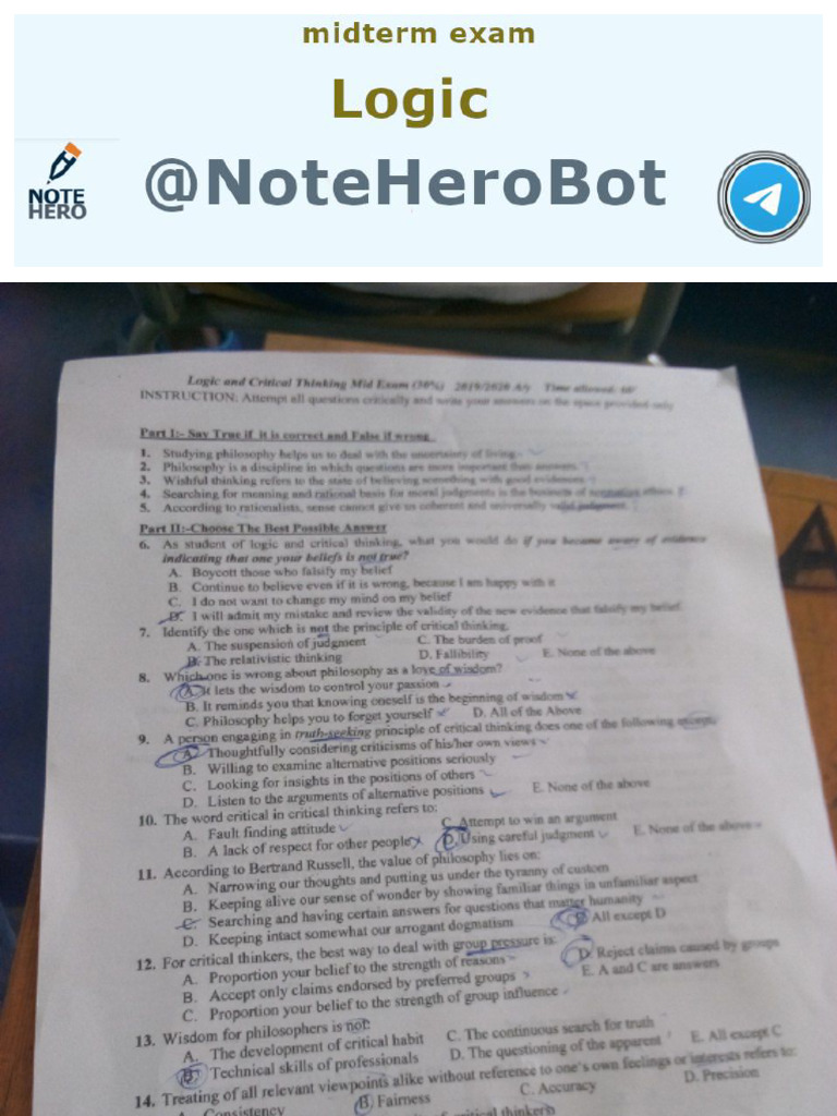 Logic Mid (JmU) @NoteHeroBot | PDF