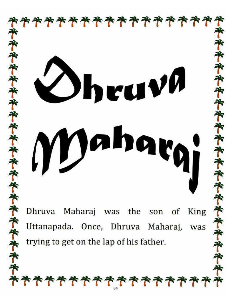 Copy of 2. Katha Class, - Dhruva Maharaj - ध्रुव महाराज - | PDF