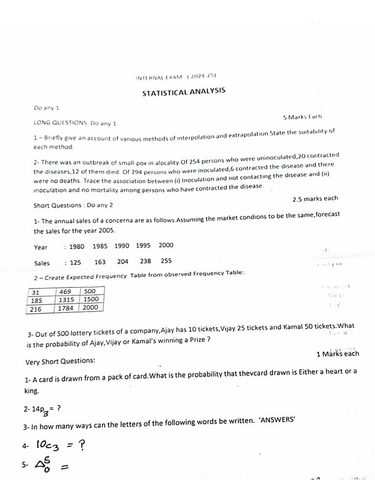 Statistical Analysis | PDF