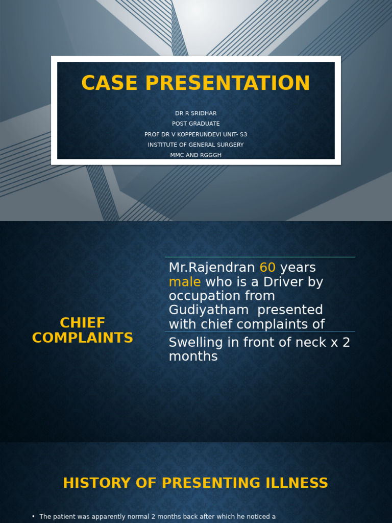 Thyroid Case Presentation 2 - 073922 | PDF | Thyroid | Diseases And ...