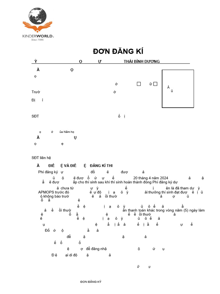 2_APMOPS_2024_Registration_Form_VN | PDF