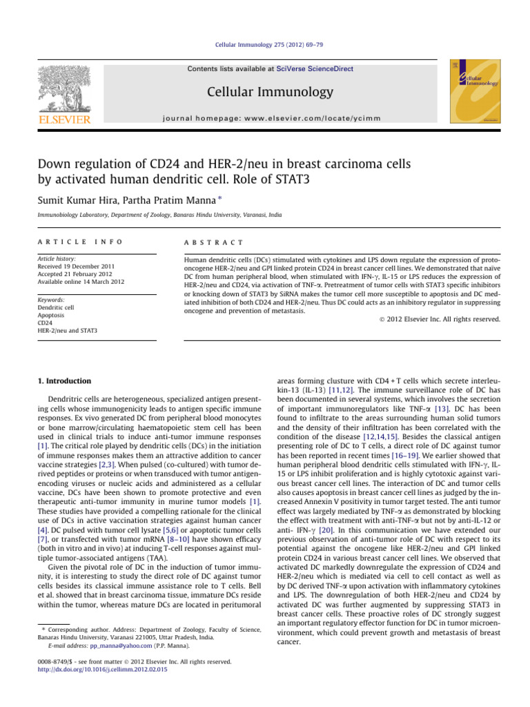 1 | PDF | Dendritic Cell | Immune System