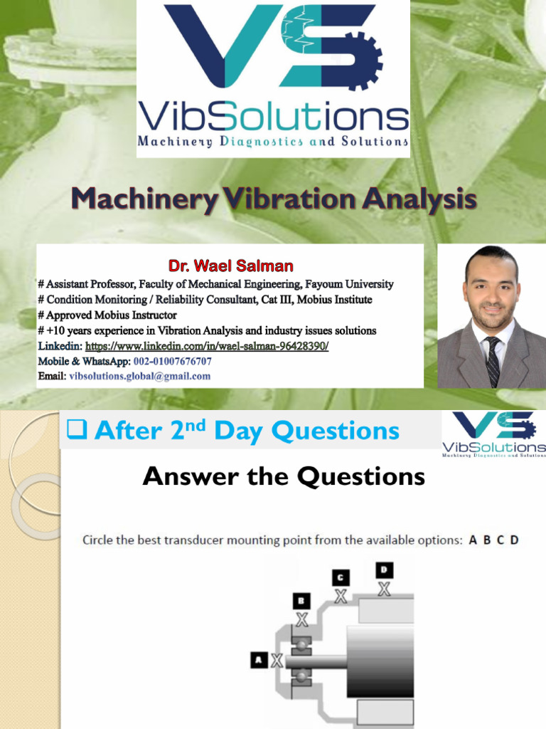 Machinery Vibration Analysis (Lecture 3) (1) | PDF