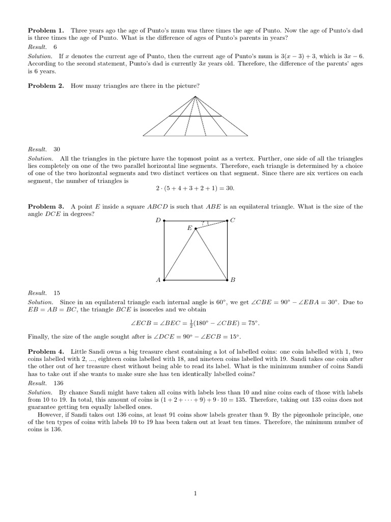 Problems En19 | PDF | Triangle | Elementary Geometry