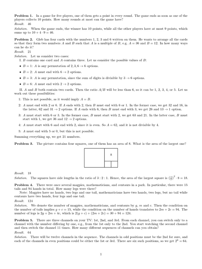 Problems En1 | PDF | Triangle | Area