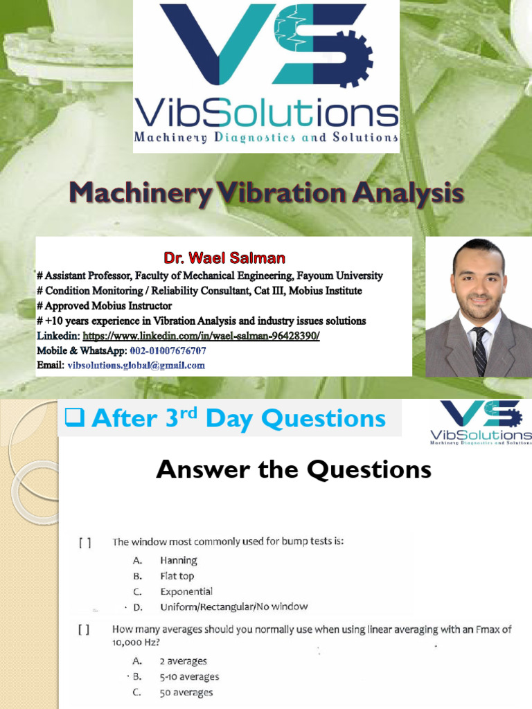Machinery Vibration Analysis Techniques | PDF | Gear | Bearing (Mechanical)
