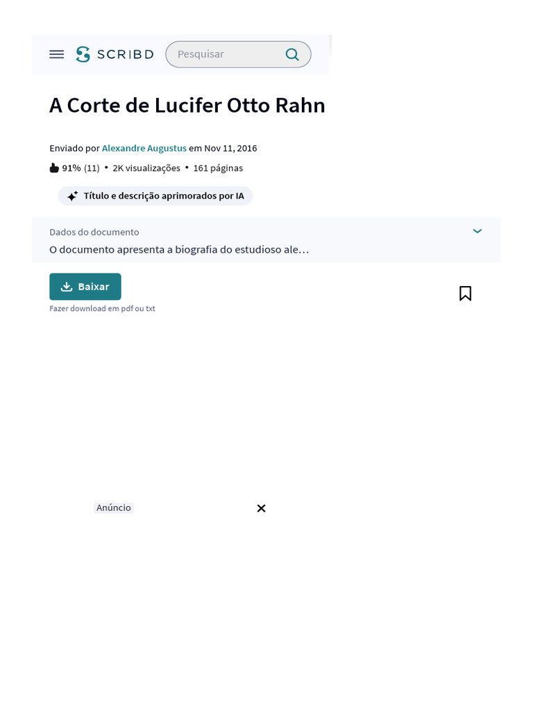 A Corte de Lucifer Otto Rahn - PDF - Heinrich Himmler - Cálice Sagrado ...