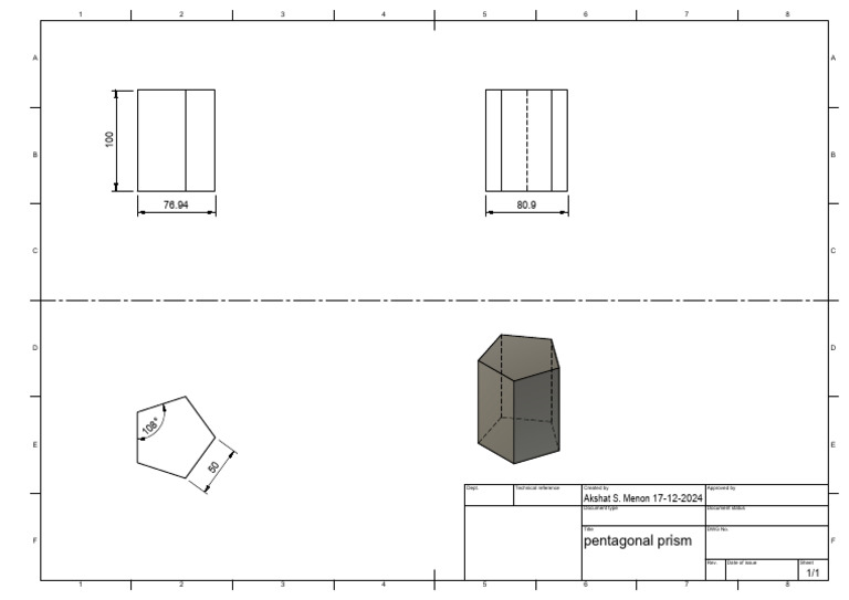 Pentagonal Prism | PDF