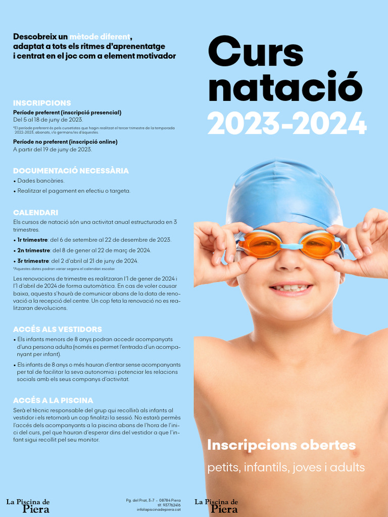 DIPTIC - CURS NATACIO 23 24 - Web | PDF