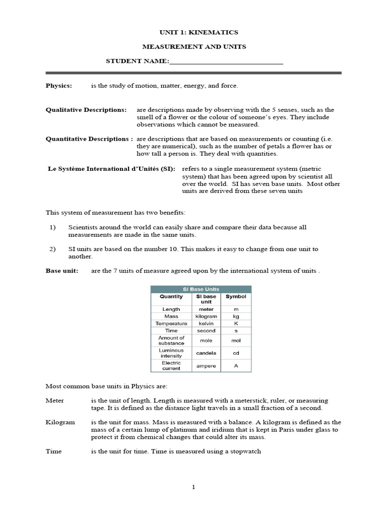 Units Measurement & Sig Figure. 2 | PDF | Significant Figures | Measurement