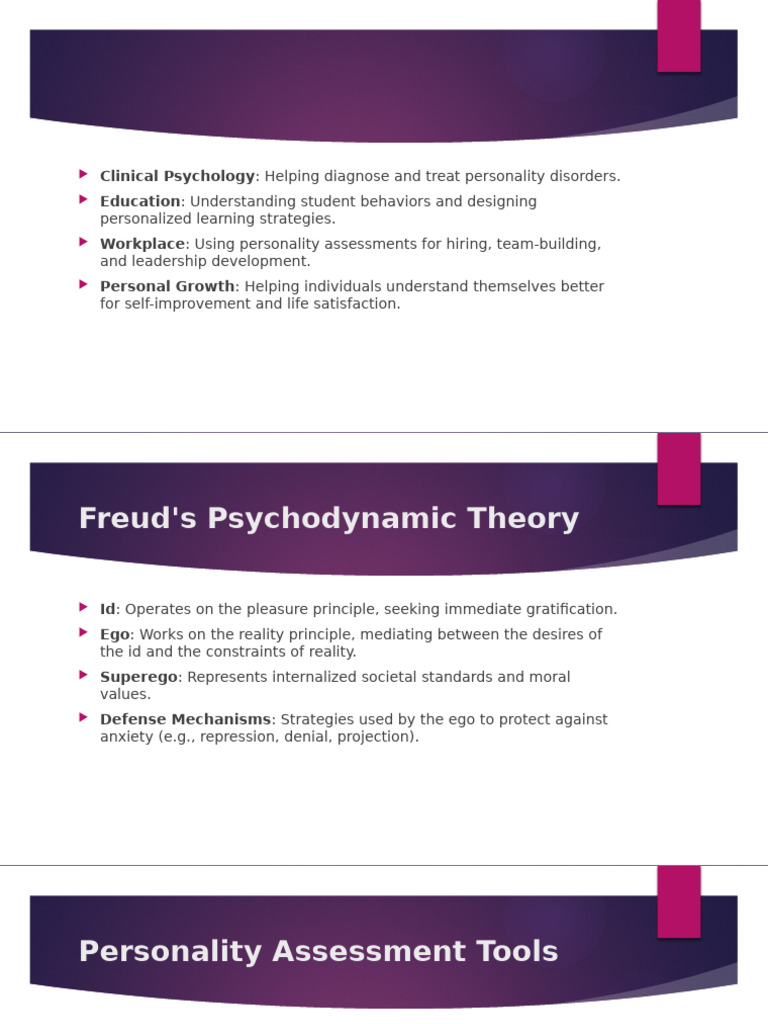 Understanding Personality Theories and Assessments | PDF | Id ...