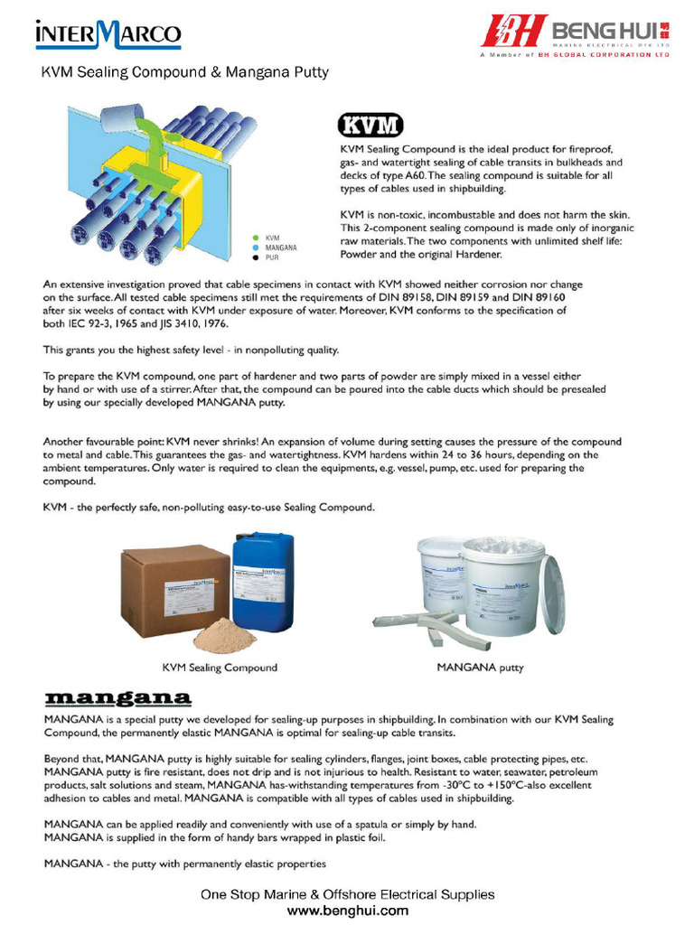 KVM Sealing Compound & Mangana | PDF