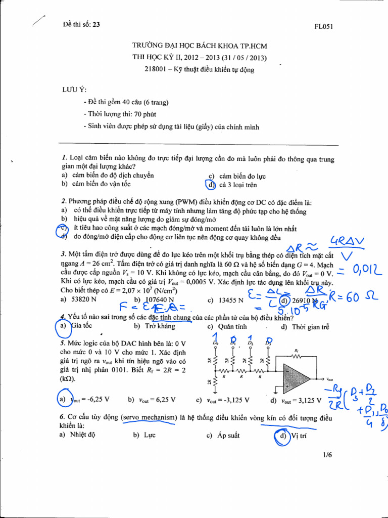 KTDKTD Dap An Thi HK2.12.13 | PDF