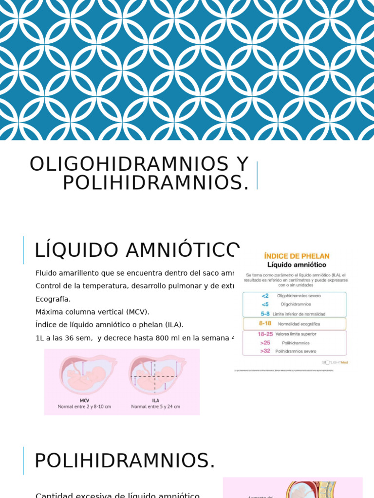 Oligohidramnios y Polihidramnios: Guía Clínica | PDF