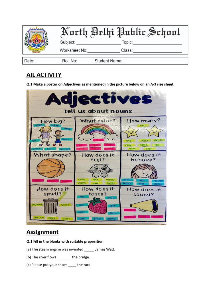 Class 4 Winter Assignment-02 | PDF