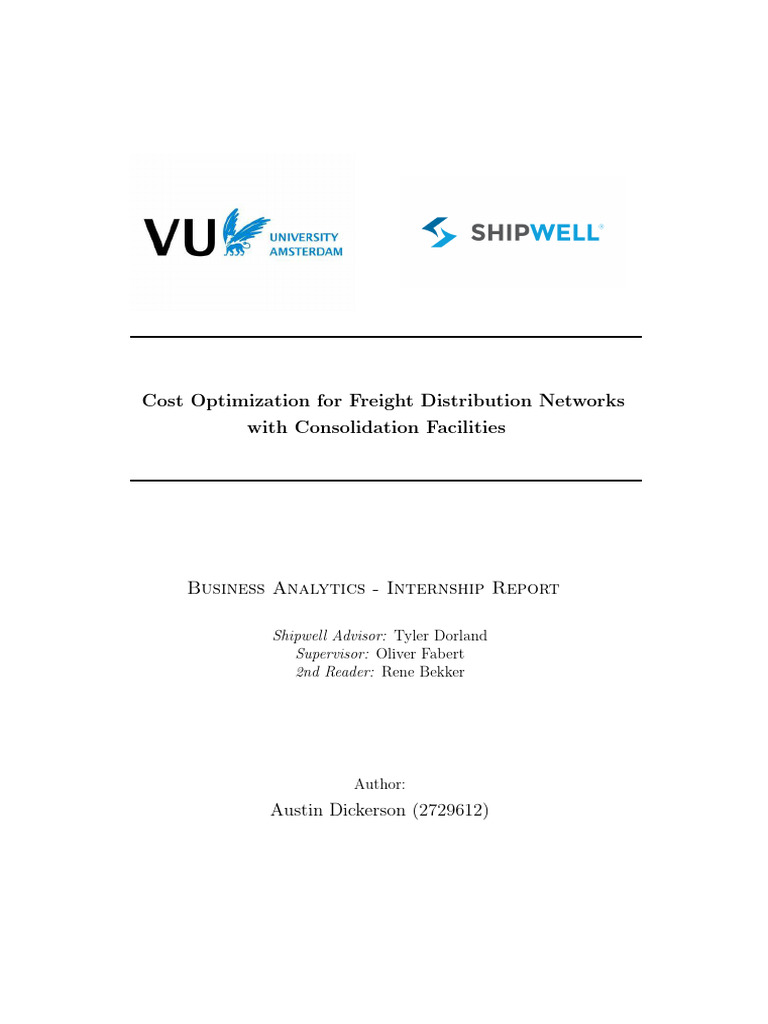 report-dickerson | PDF | Mathematical Optimization | Metaheuristic