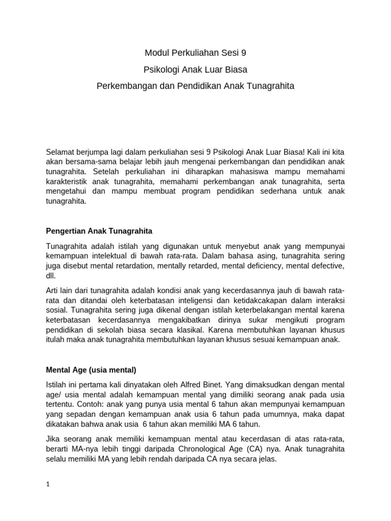 Modul Perkuliahan Sesi 9 | PDF