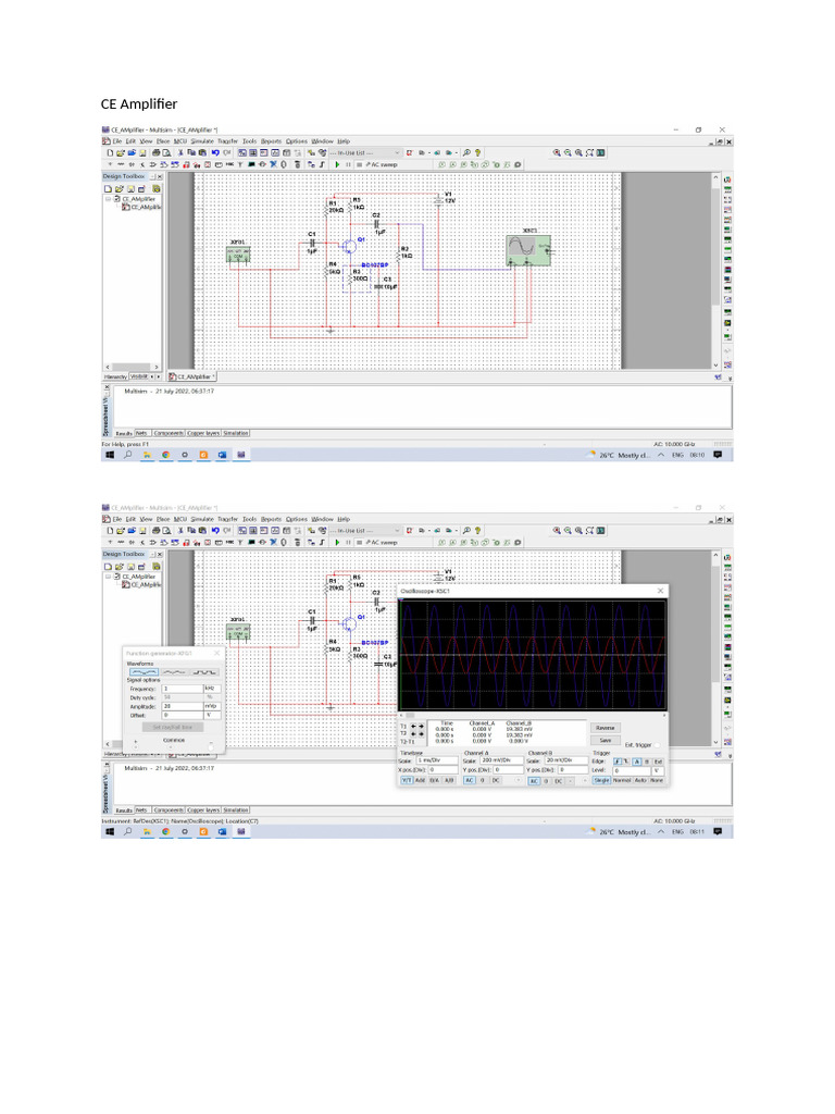 1 CE Amplifier Design Freq Response | PDF