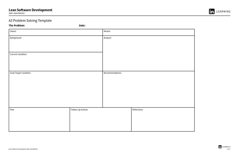 A3 Problem Solving Template | PDF