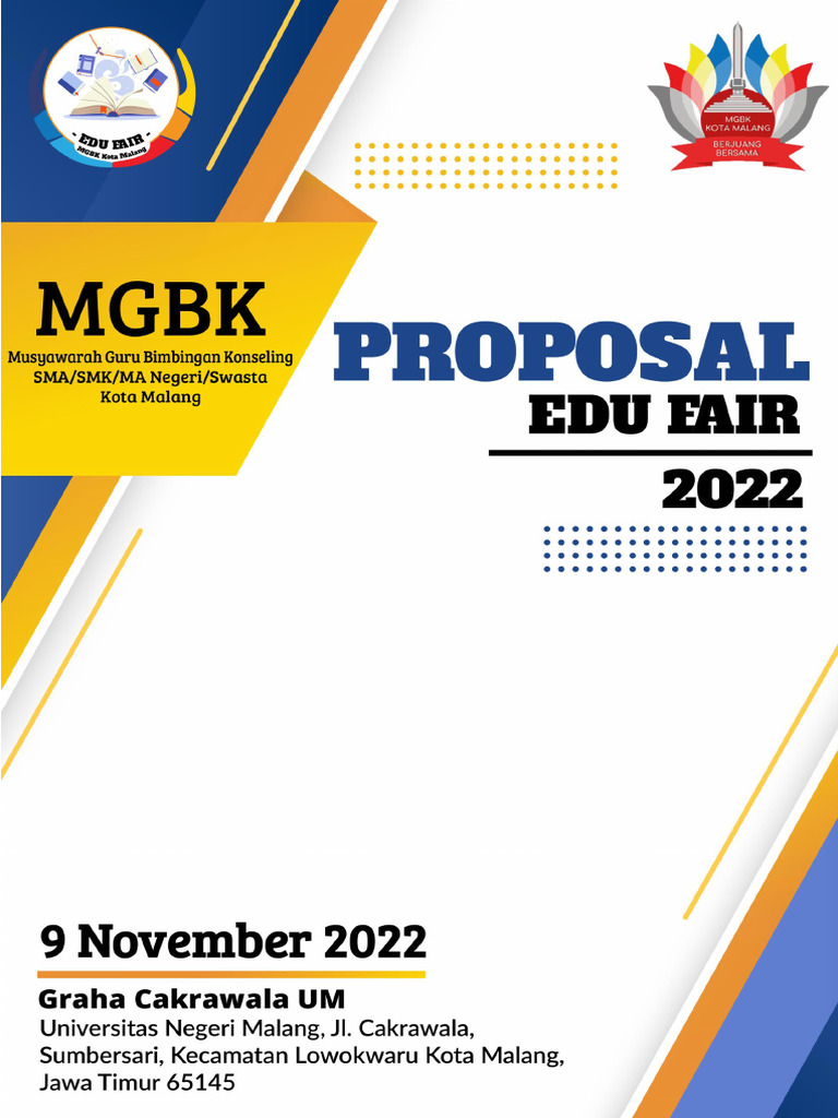 1. PROPOSAL EDU FAIR 2022_MGBK SMA KOTA MALANG_1 Sept 22 | PDF