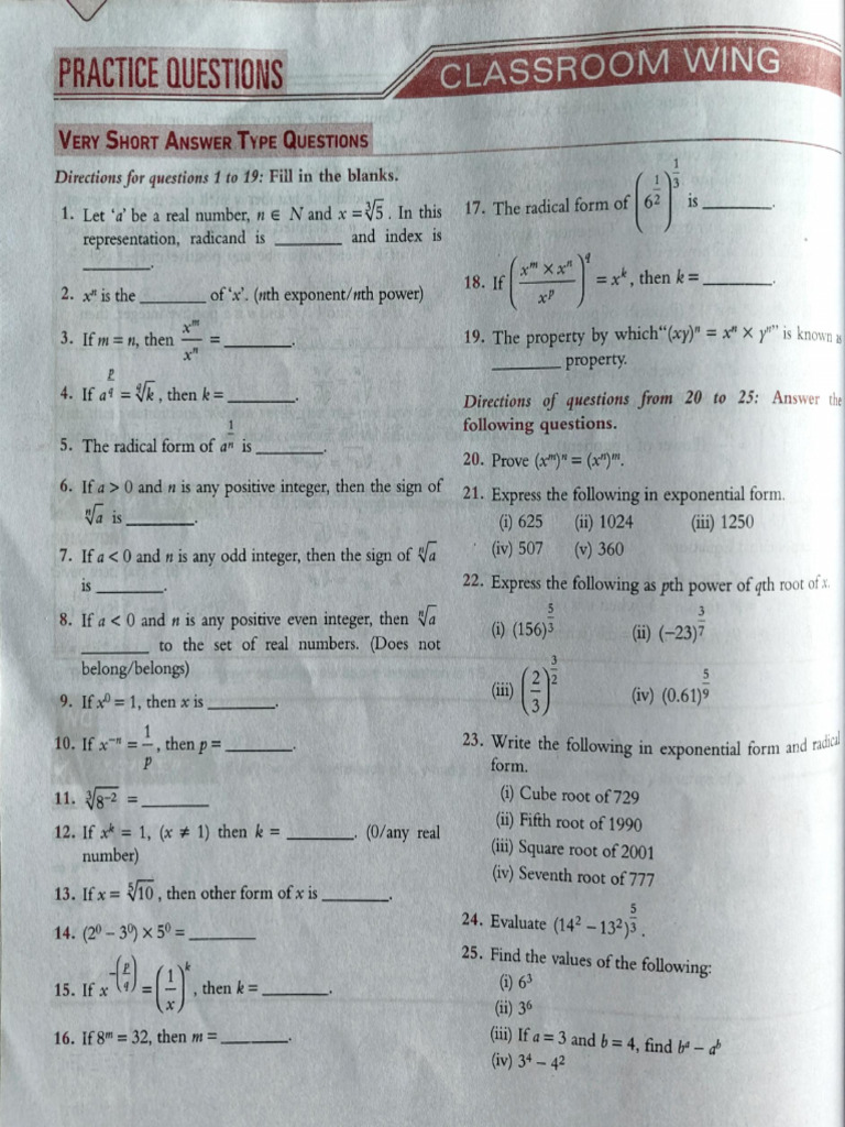 Surds Indices | PDF