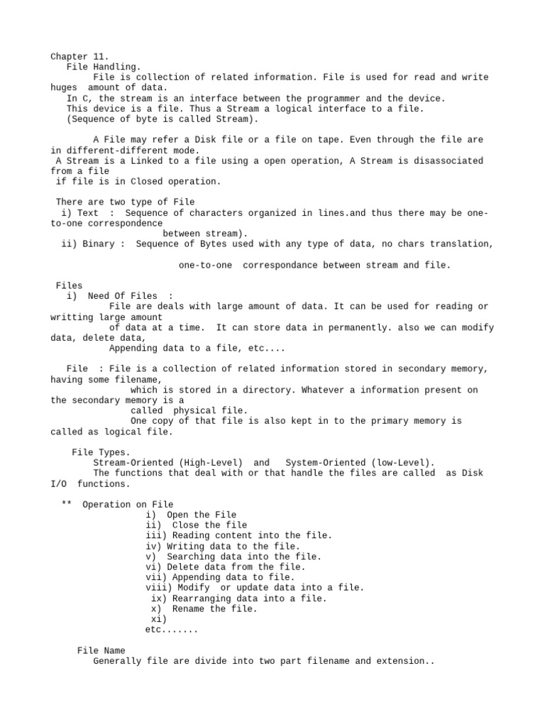 FileHandling | PDF | Computer File | Pointer (Computer Programming) FileHandling | PDF | Computer File | Pointer (Computer Programming)