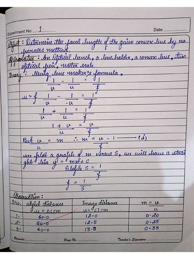 Lab Manual Practicals (Physics) | PDF