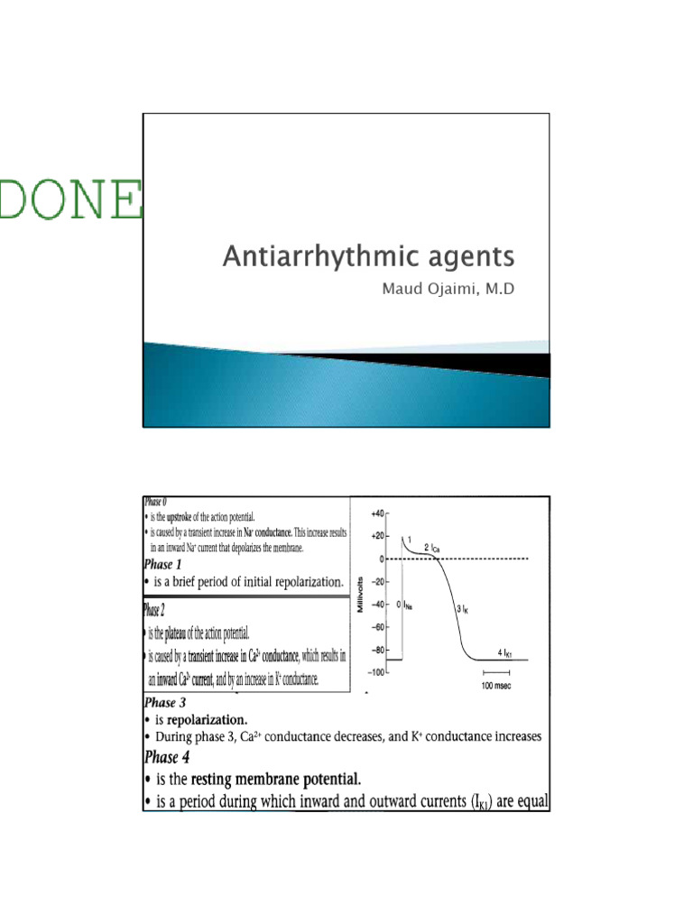 Antiarrhythmic Agents UPDATED | PDF | Heart | Action Potential