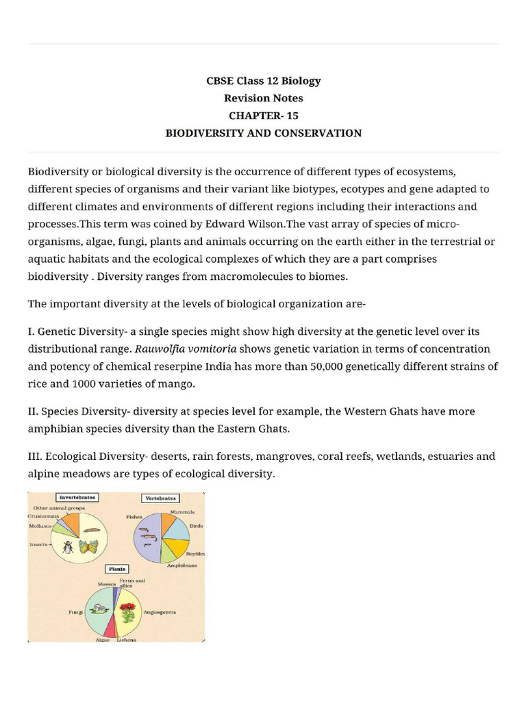 Biology Notes | PDF