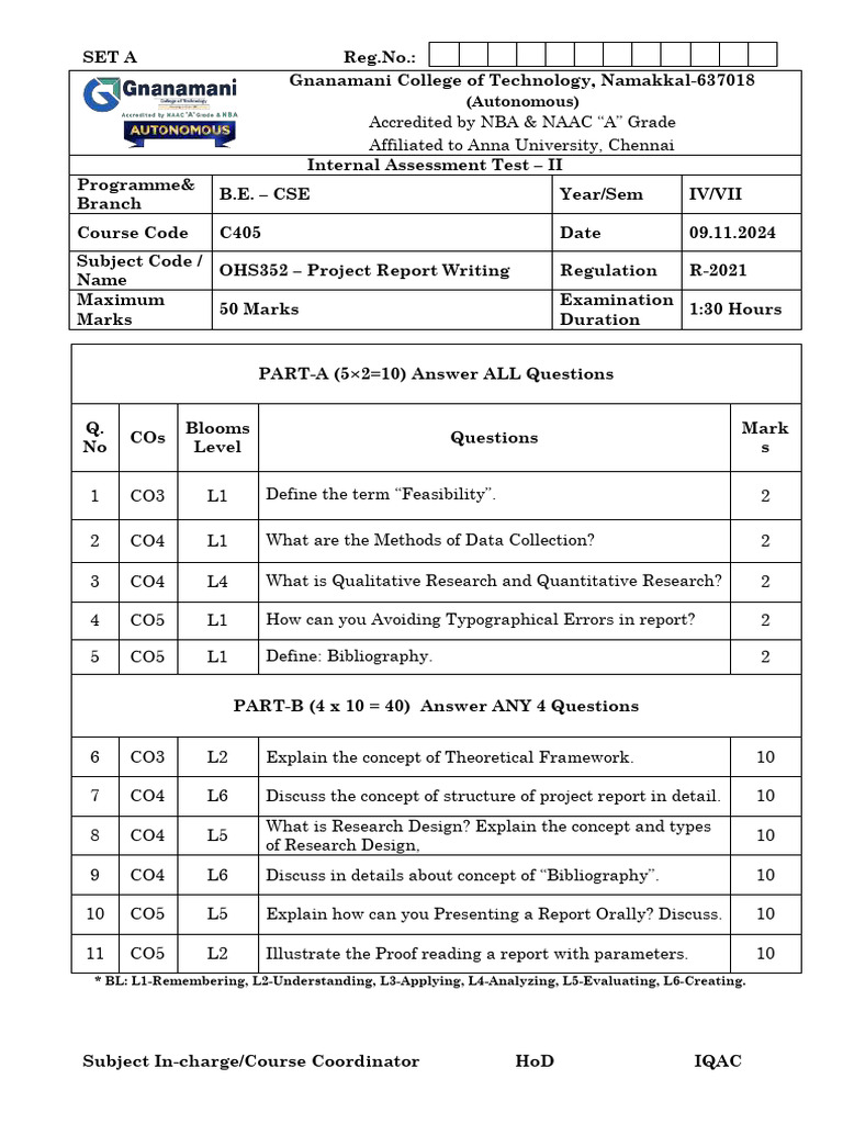 PRW IAT 2 QP (1) | PDF | Scientific Method | Science