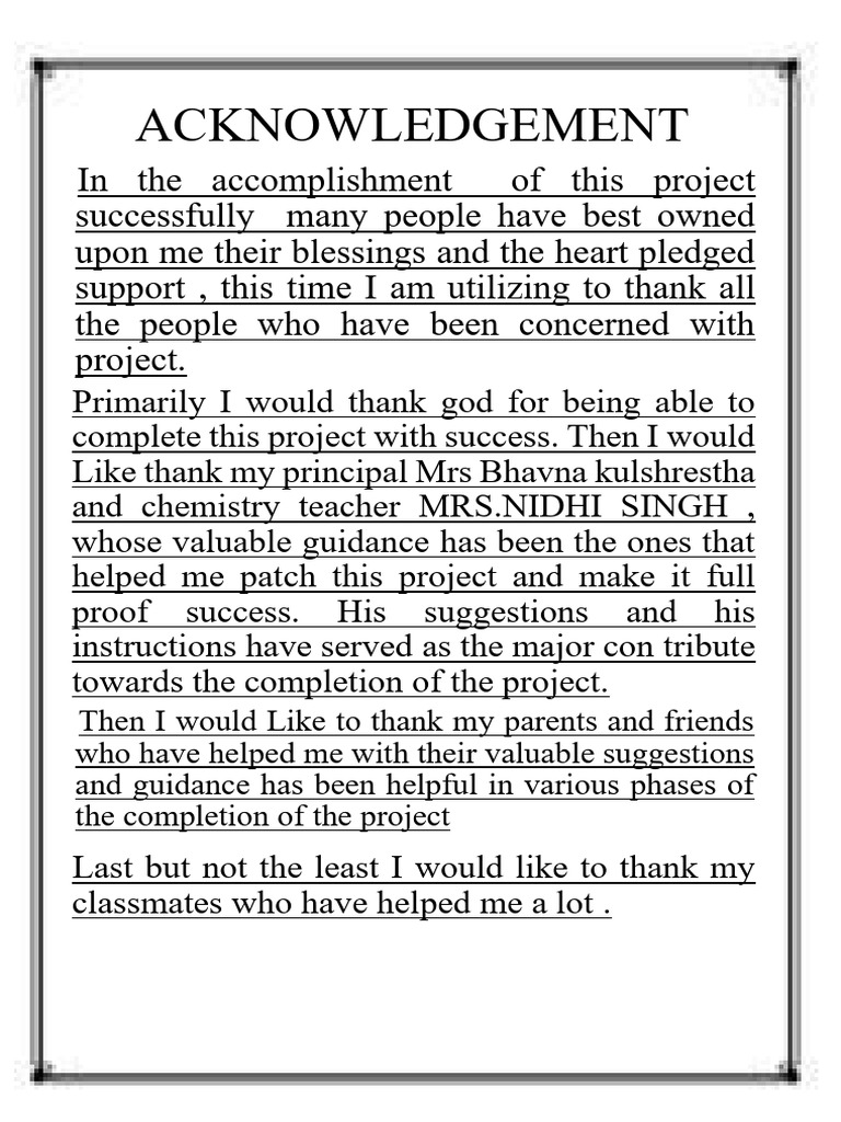 Acknowledgments Final Physics | PDF