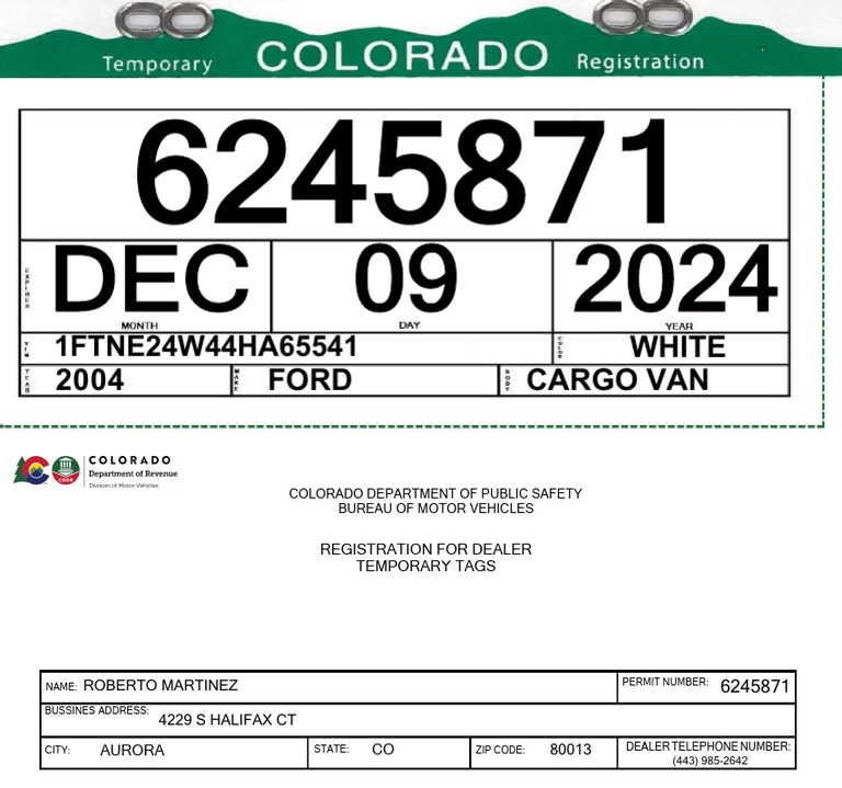 DMV Denver Chevrolet 2004 | PDF