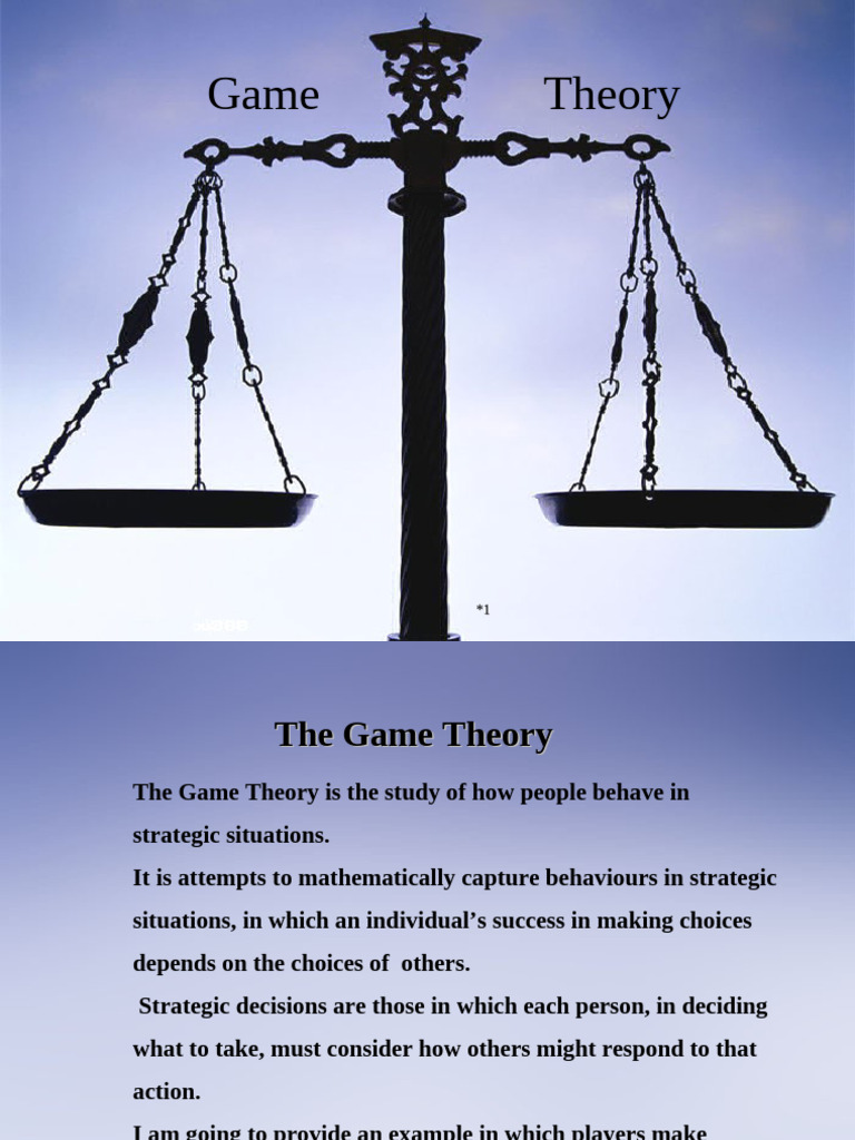 Game-Theory - Cartoons Story | PDF | Game Theory