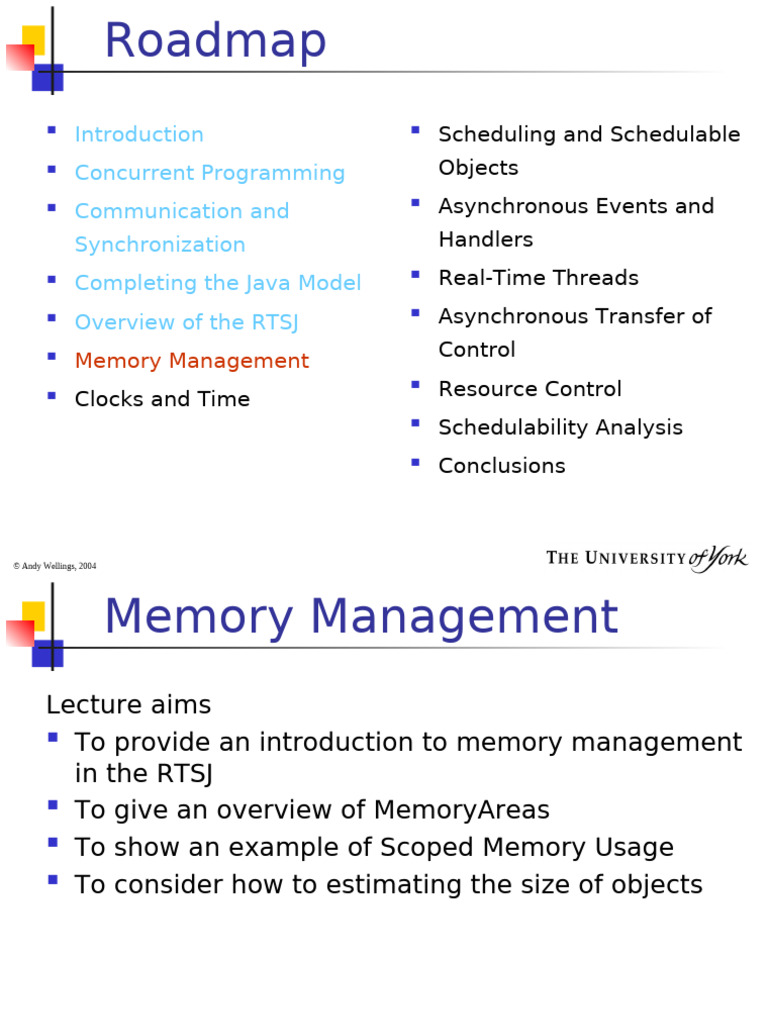 Memory Management in RTSJ Explained | PDF | Method (Computer ...