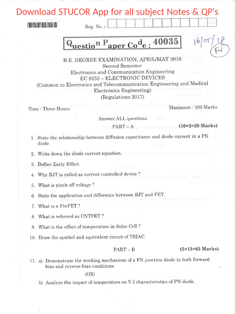 Fedc Previous Year QP | PDF