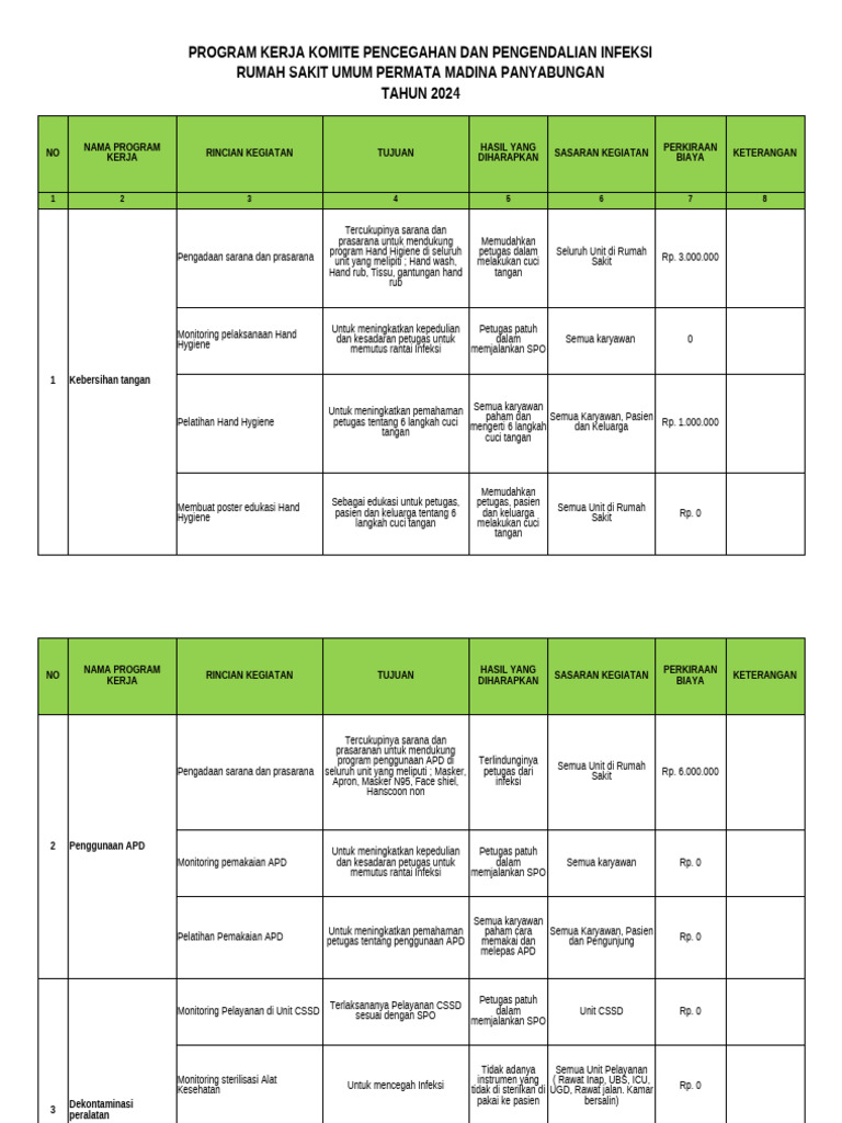 Program Kerja Tahun PPI 2024 | PDF