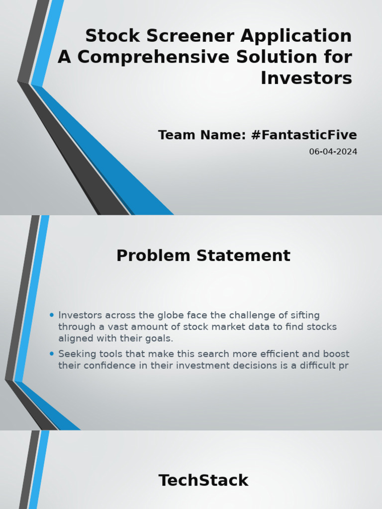 Stock Screener | PDF