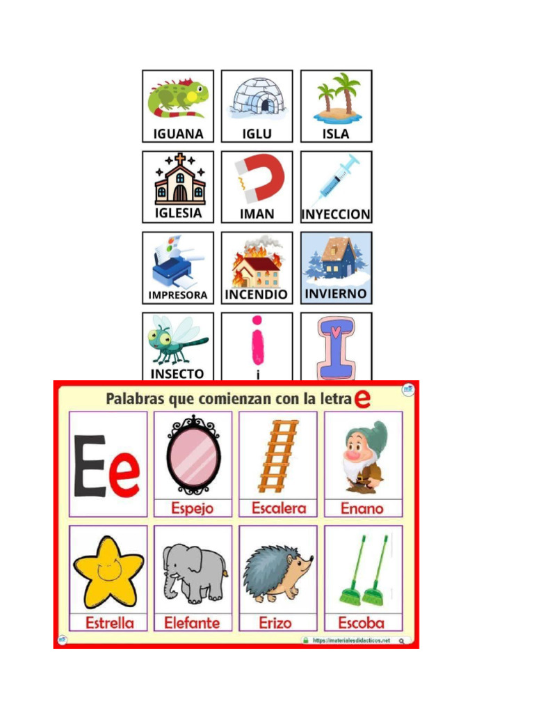 Letra E, I | PDF