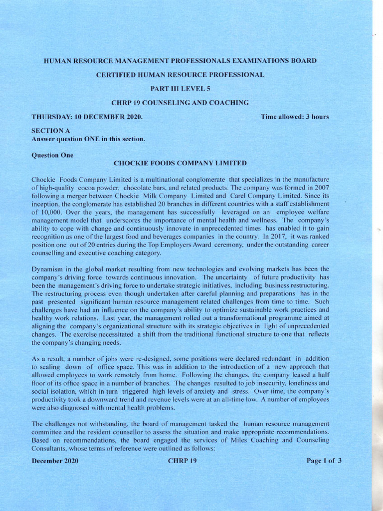 Chrp 019 - Dec. 2020 | PDF