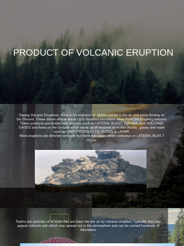 Volcanic Eruption Products Explained | PDF | Volcano | Types Of ...