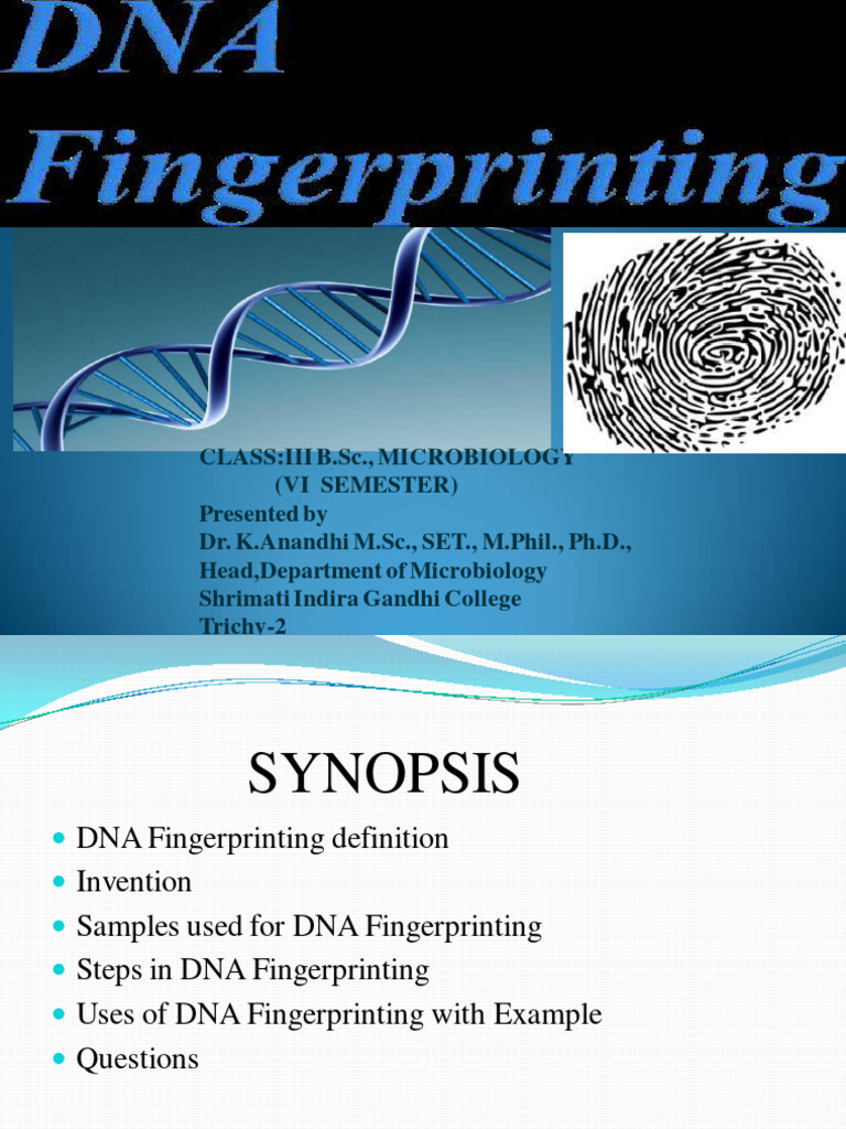 DNA Fingerprinting | PDF | Dna Profiling | Life Sciences