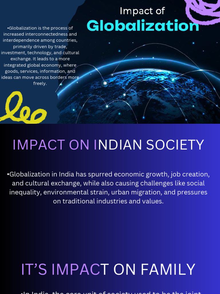 Unit IV Globalisation | PDF | Globalization | Family