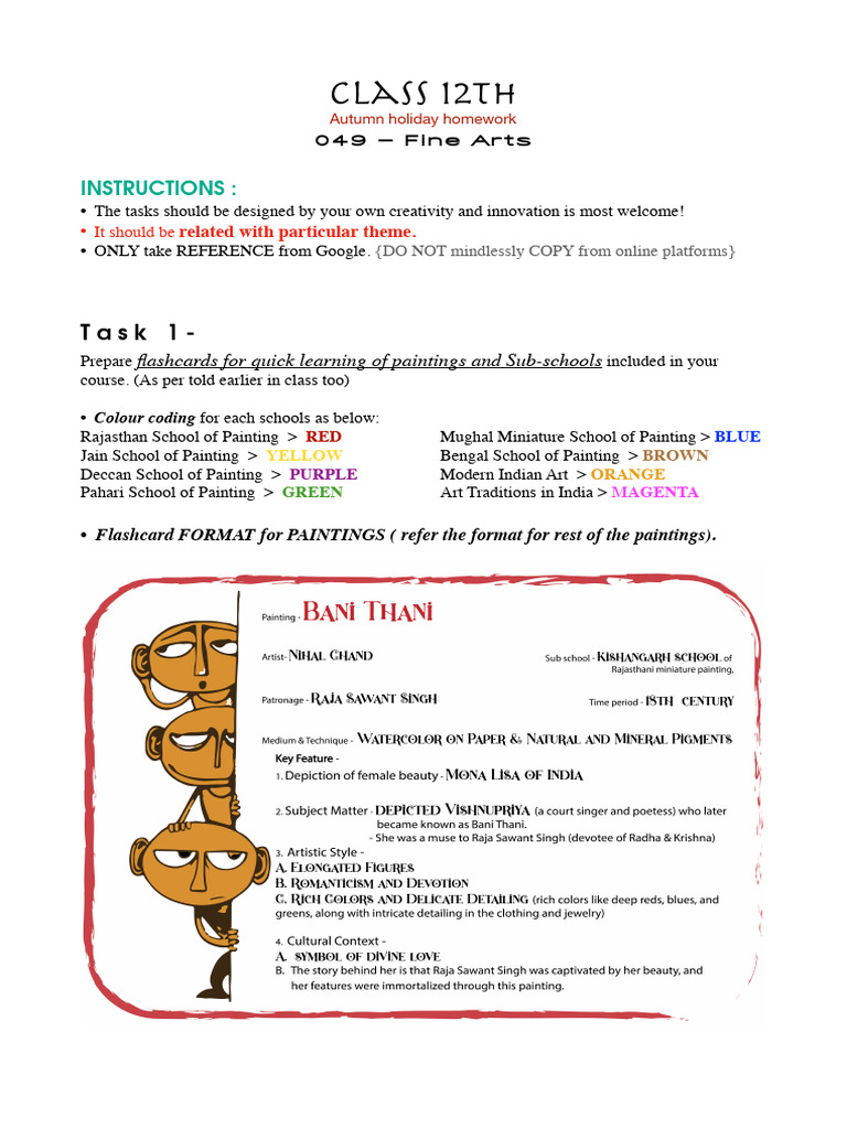 Autumn HHW Class 12th | PDF