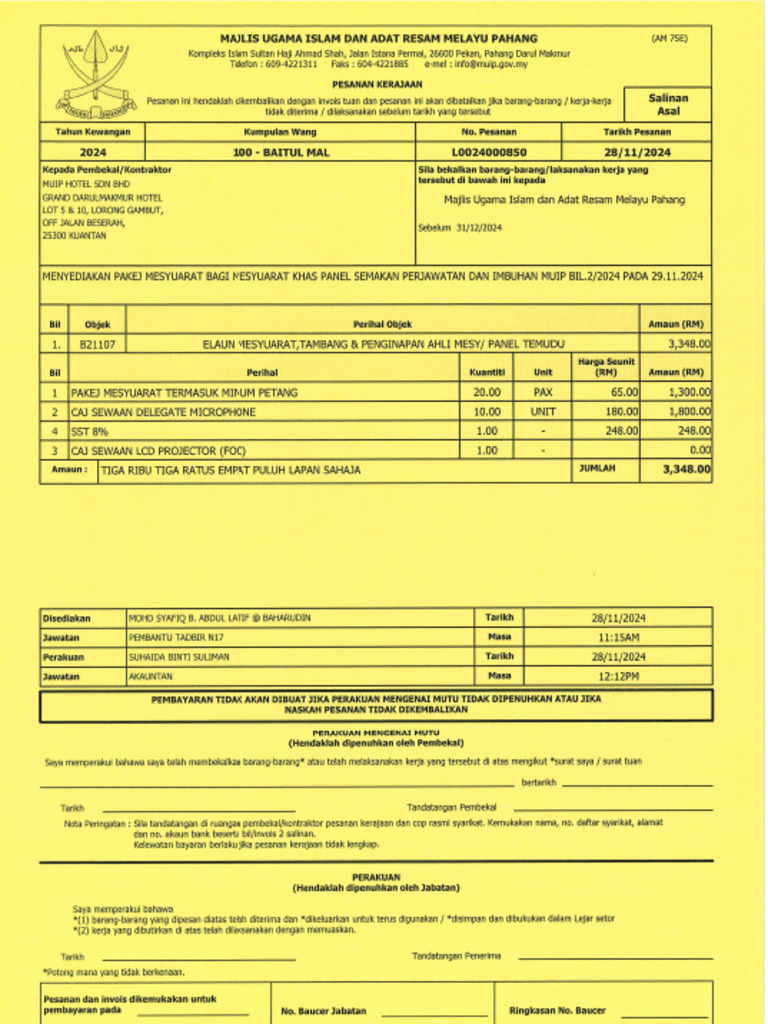 LO GDM MESYUARAT KHAS PANEL SEMAKAN PERJAWATAN | PDF