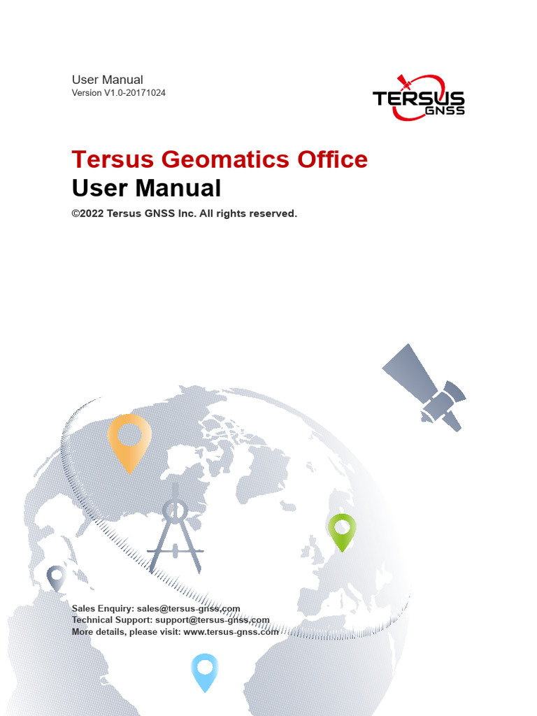 Tersus Geomatics Office Manual | PDF | Installation (Computer Programs) | Window (Computing)